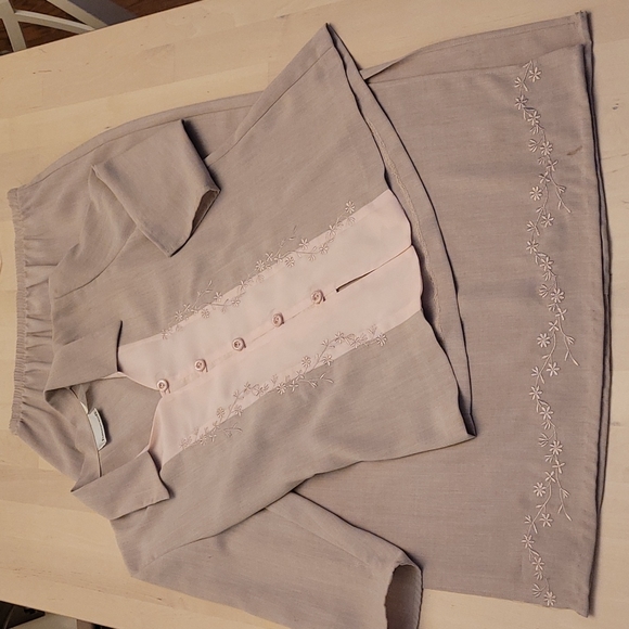 Fashion Bug | Skirts | Vintage Fashion Bug Pink Floral Skirt Set | Poshmark